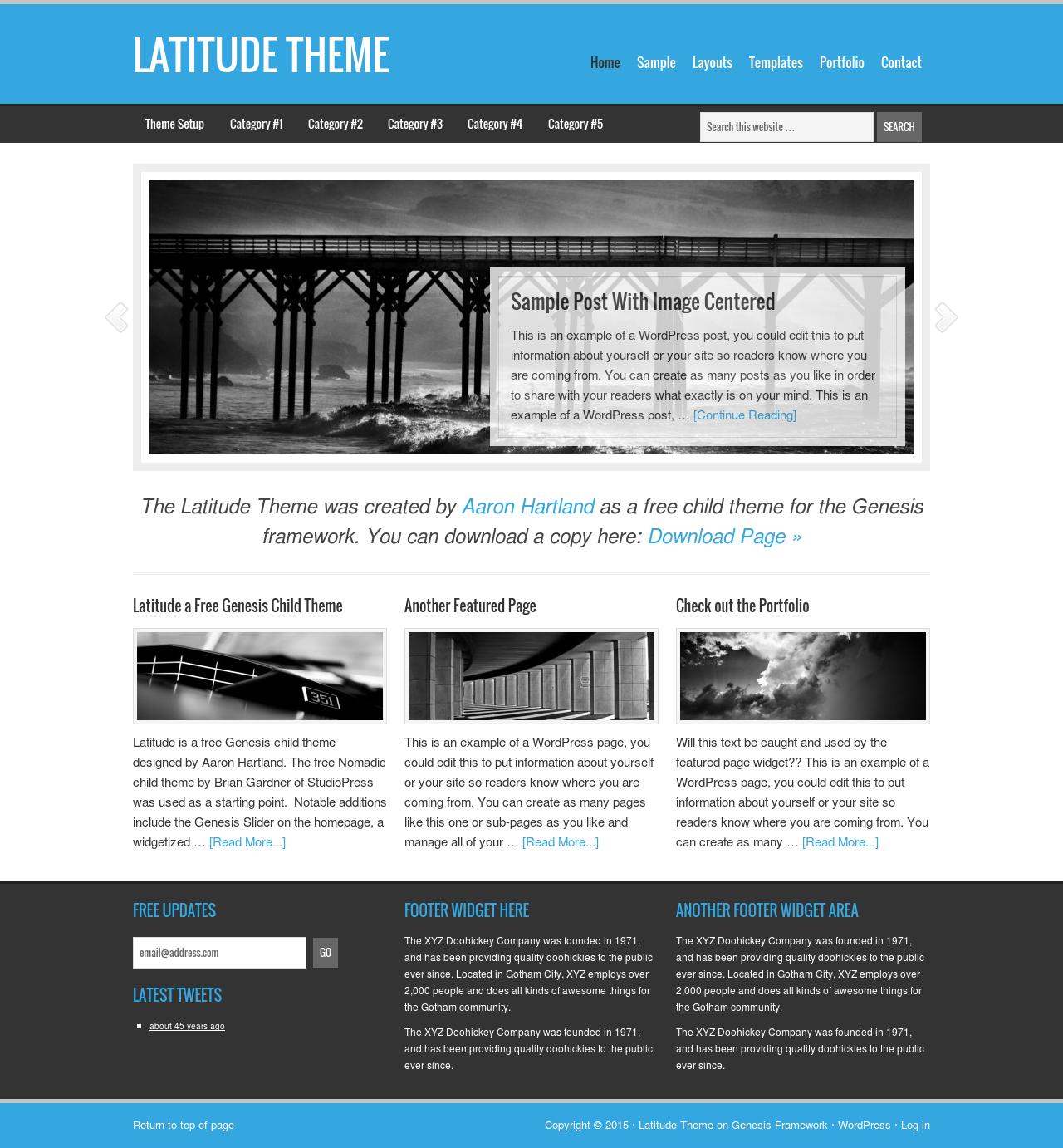 Latitude – A Free Genesis Child Theme