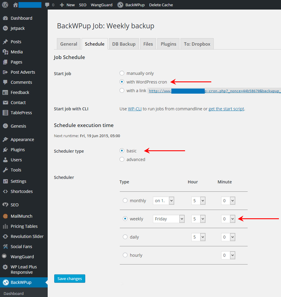 How To Backup Your WordPress Site Using BackWPup