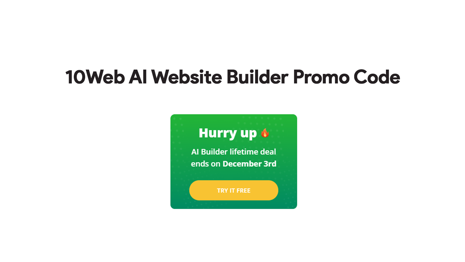 10Web AI Website Builder Promo Code 2023 - Woblogger